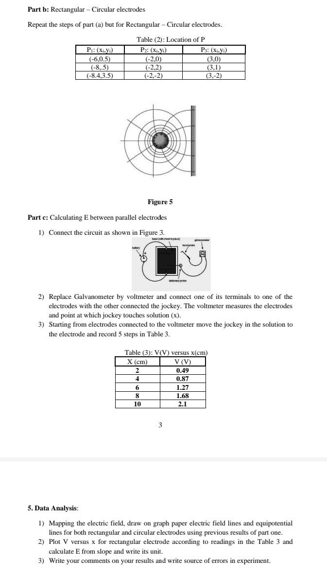 Solved Experiment (8) Electric Field Mapping 1. Objectives: | Chegg.com
