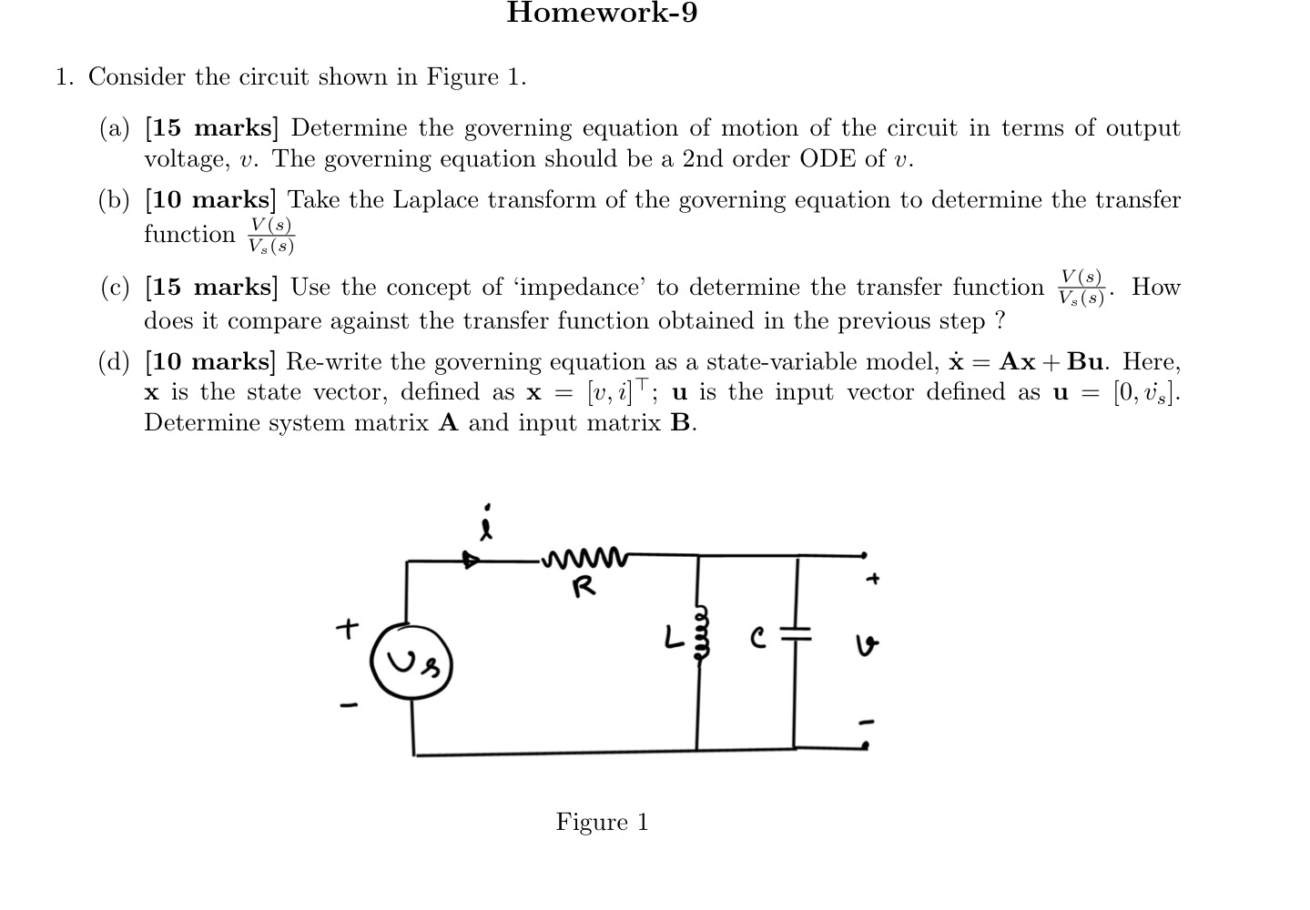 Solved Homework-9Consider the circuit shown in Figure | Chegg.com