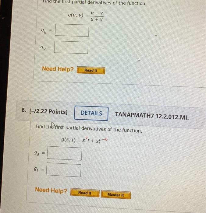 Solved Find the first partial derivatives of the function. | Chegg.com