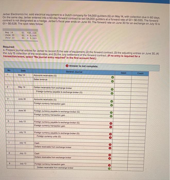 Solved Jerber Electronics Inc. sold electrical equipment to | Chegg.com