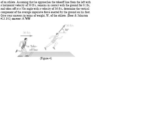 Impulse-Momentum In the triple jump an athlete gets | Chegg.com
