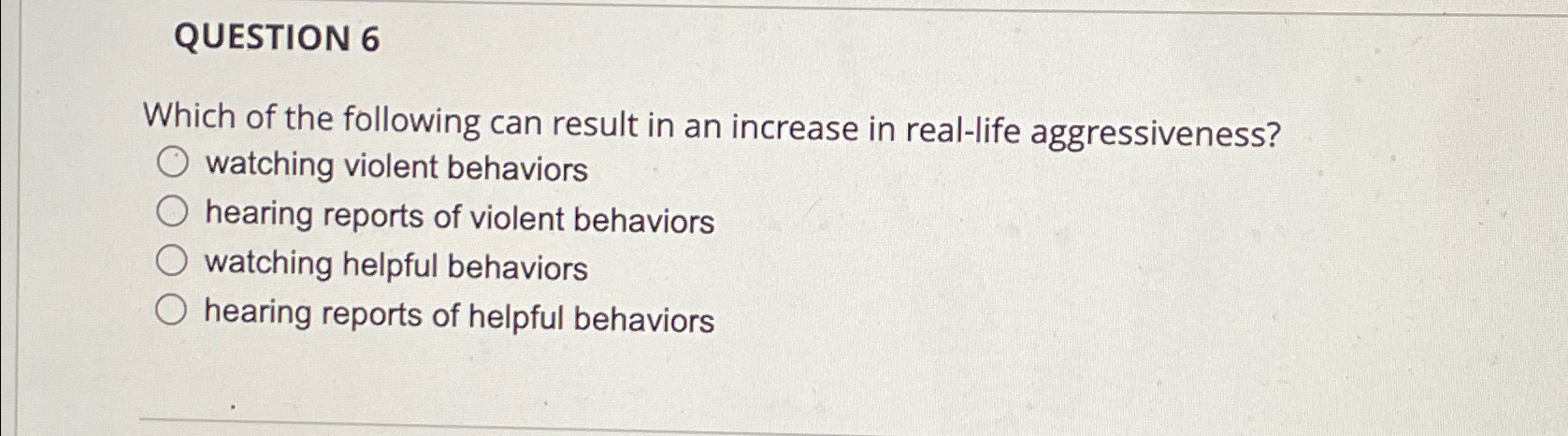 Solved QUESTION 6Which of the following can result in an | Chegg.com