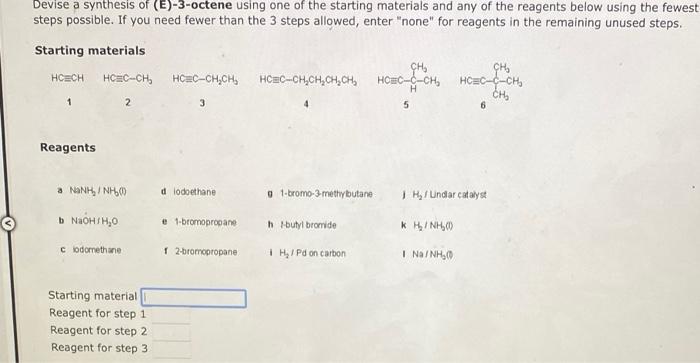 Solved Devise a synthesis of ( Z)-4,4-dimethyl-2-pentene | Chegg.com