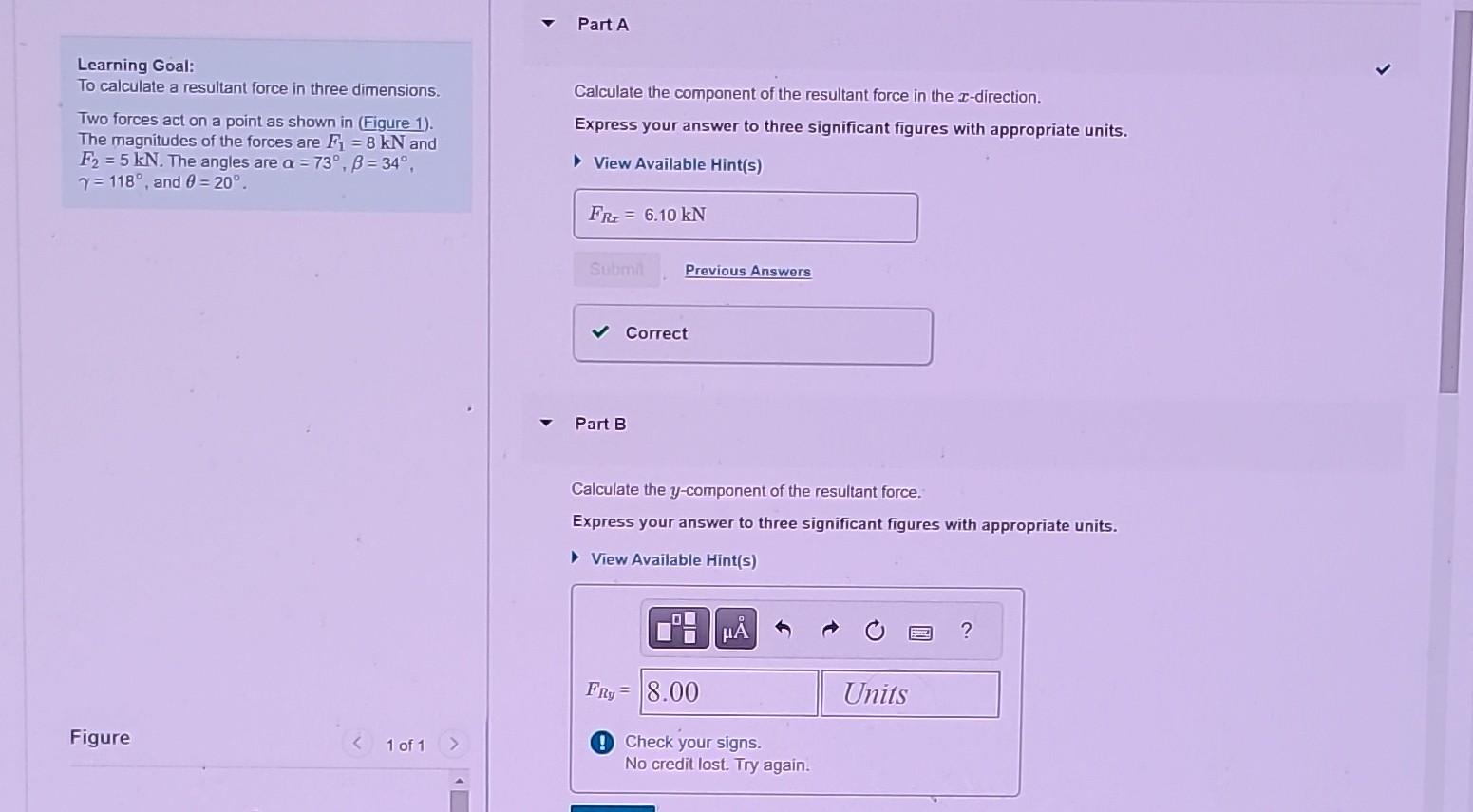 Solved Calculale the z-component of the resultant force. | Chegg.com