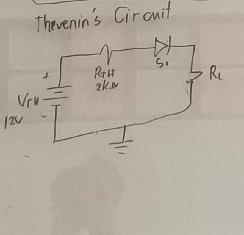 Solved Thevenin's Circuit- shorting Vs;Vs=0 VTH - Therenin's | Chegg.com