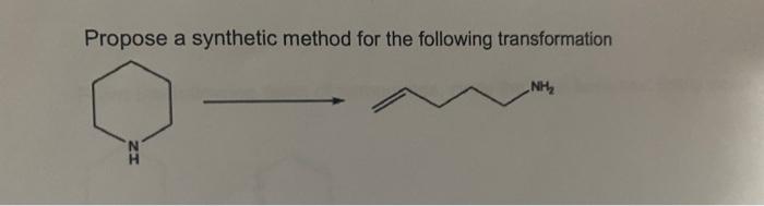 Solved Propose a synthesis for the following amines. Make | Chegg.com