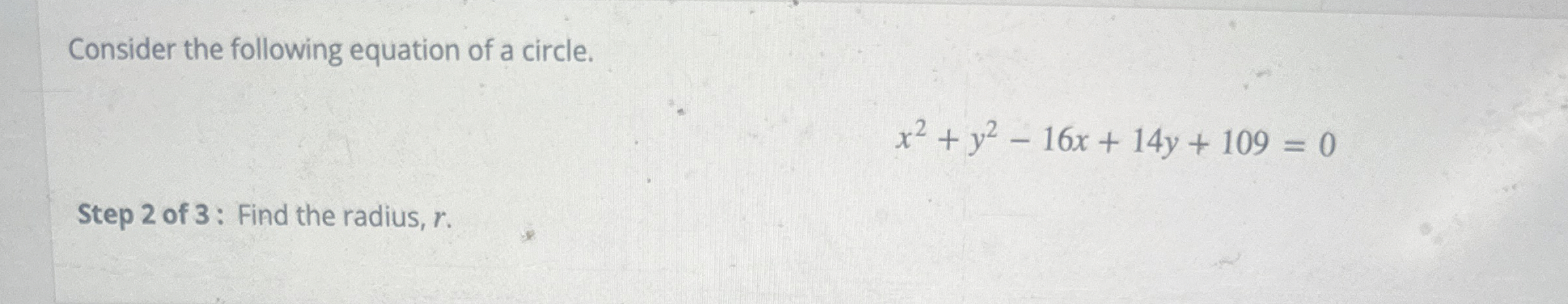 Solved Consider the following equation of a | Chegg.com