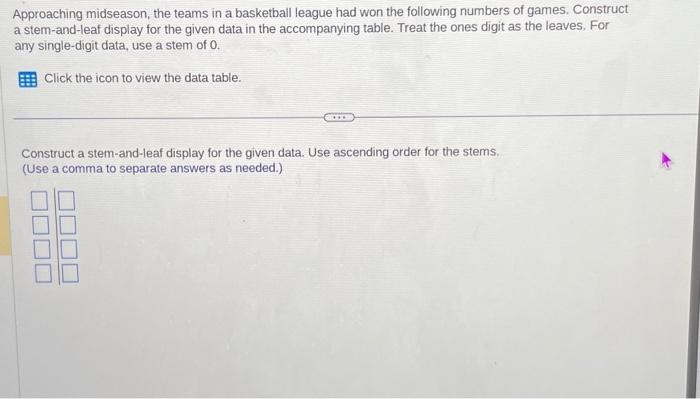 Solved Approaching midseason, the teams in a basketball | Chegg.com