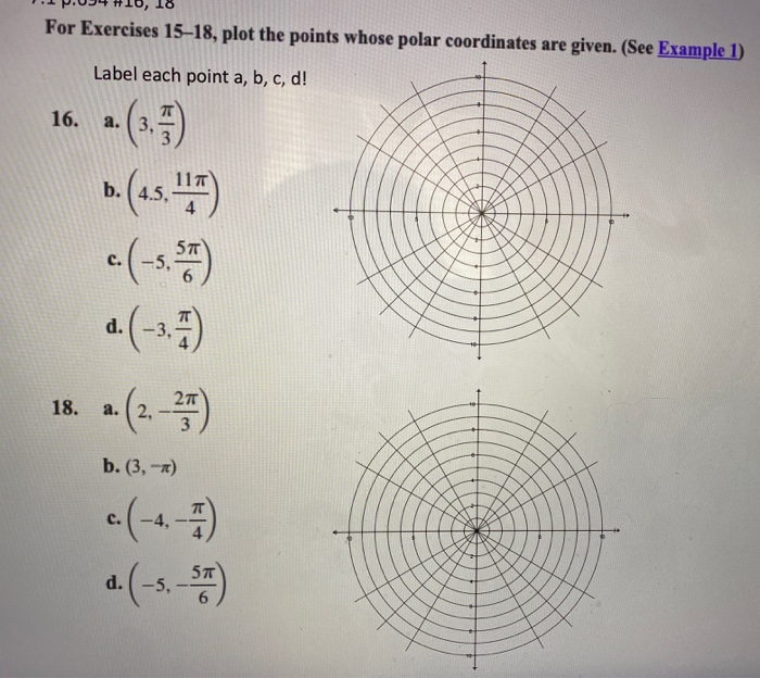 Solved 1. P.054 #16, 18 For Exercises 15-18, plot the points | Chegg.com