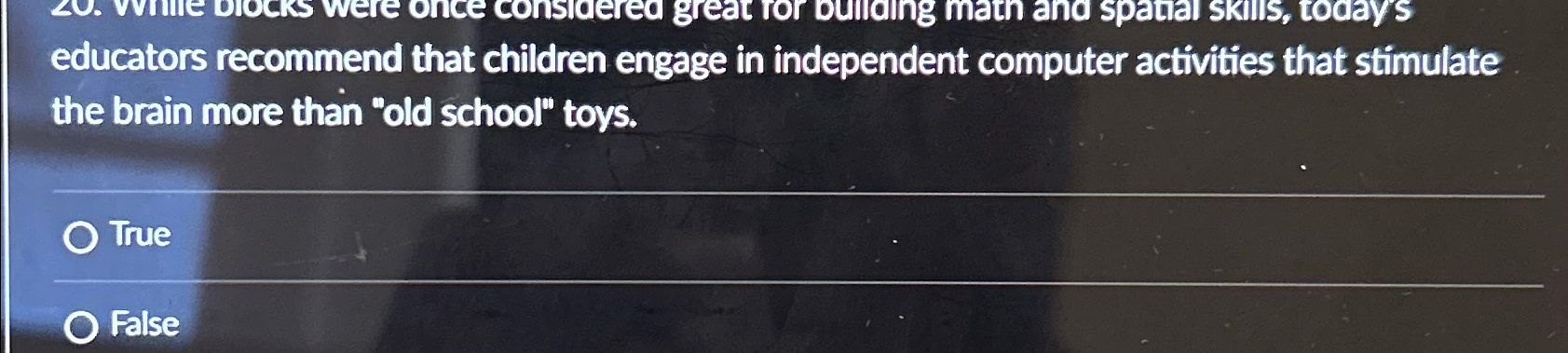 Solved educators recommend that children engage in | Chegg.com