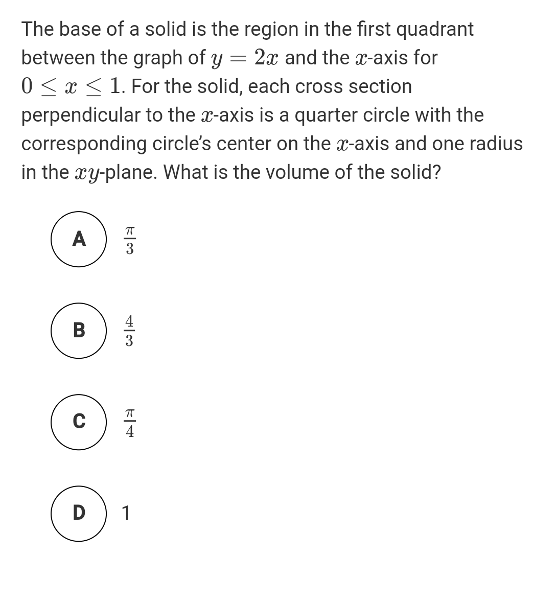 Solved Let R be the region in the first quadrant bounded by | Chegg.com