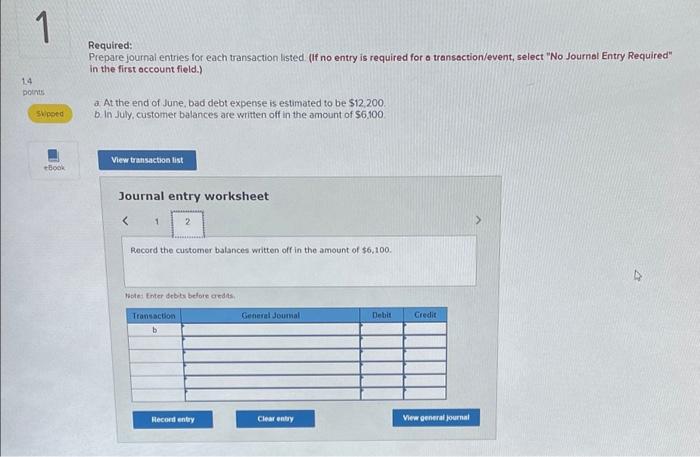 Solved Required: Prepare journal entries for each | Chegg.com