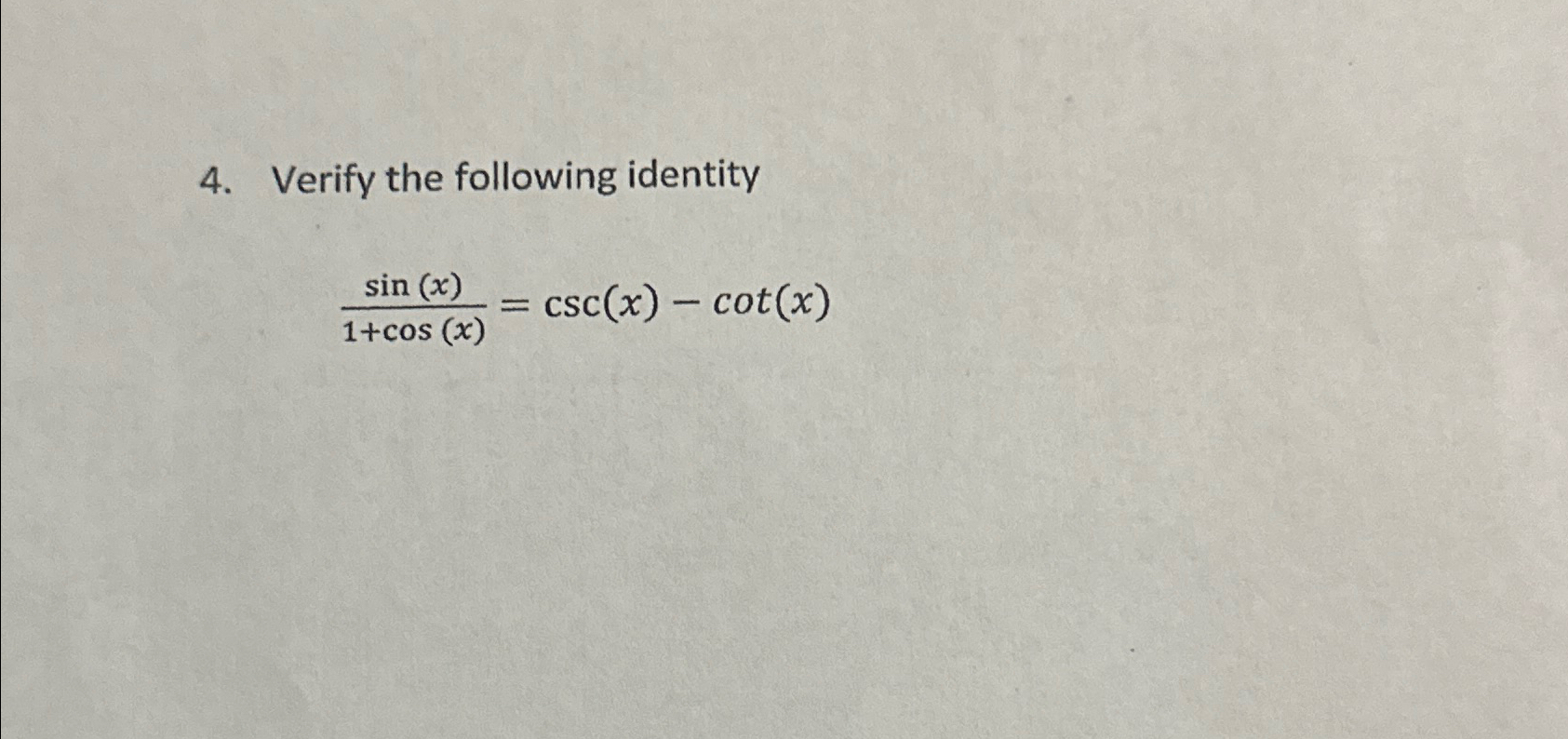 Solved Verify the following | Chegg.com