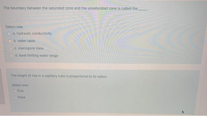 Solved A local water table positioned above the regional | Chegg.com