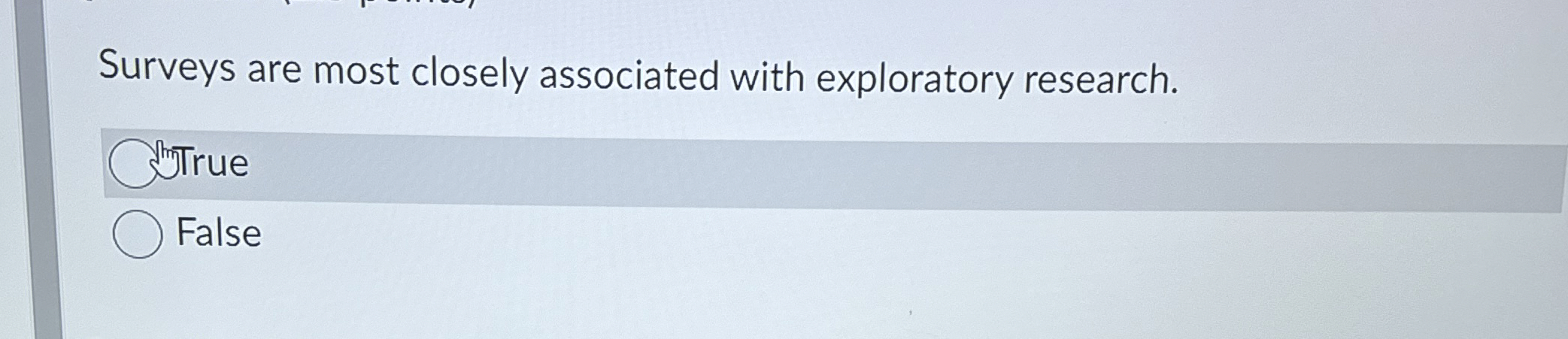 Solved Surveys are most closely associated with exploratory | Chegg.com