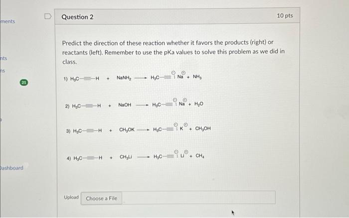 Solved Predict the direction of these reaction whether it | Chegg.com