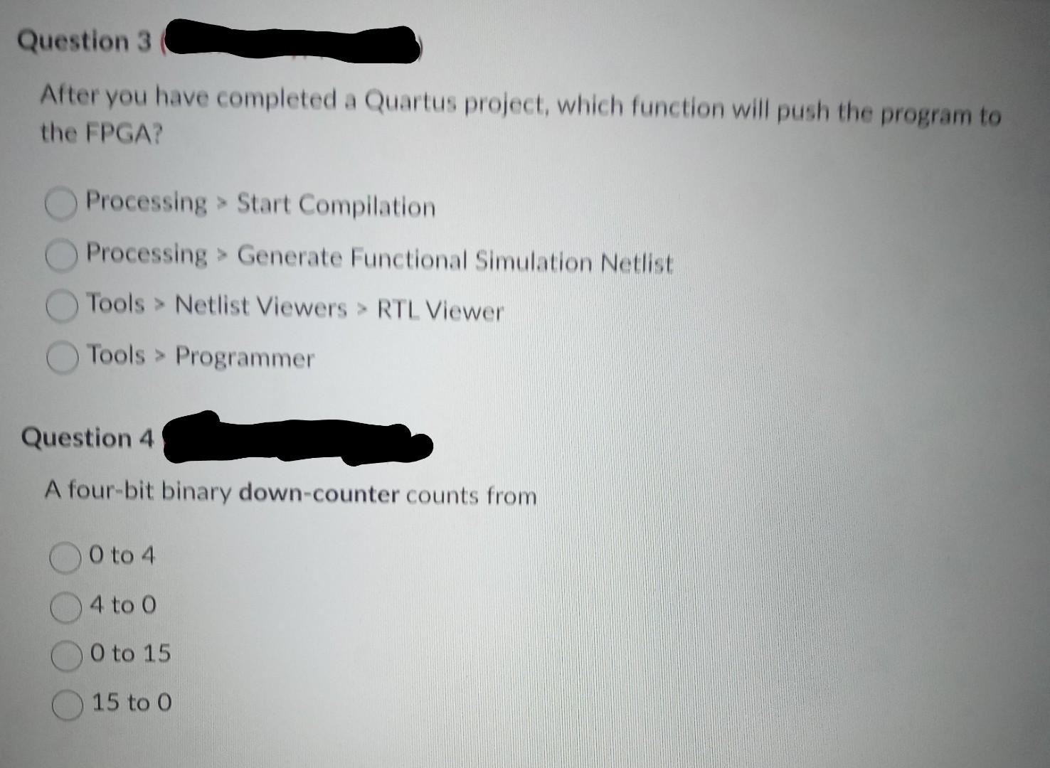 Solved In Quartus II, when viewing a vector waveform | Chegg.com
