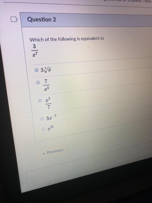 Solved poms. There Question 2 Which of the following is | Chegg.com