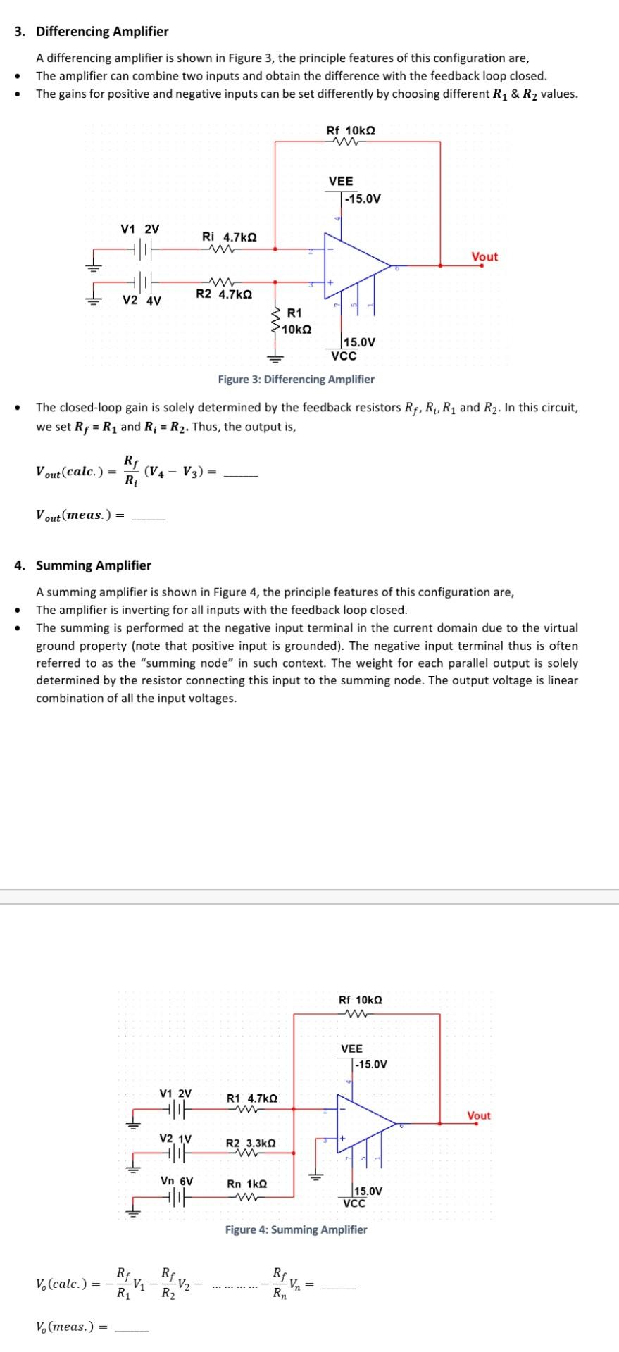 Solved LM741 op amp. Lab Work and Analysis 1. Inverting | Chegg.com