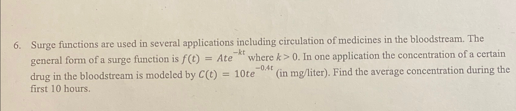 Solved Surge functions are used in several applications | Chegg.com
