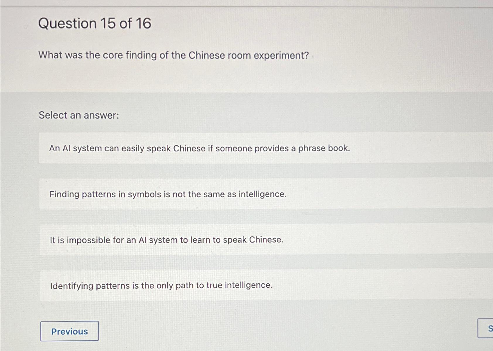 Solved Question 15 ﻿of 16What was the core finding of the | Chegg.com