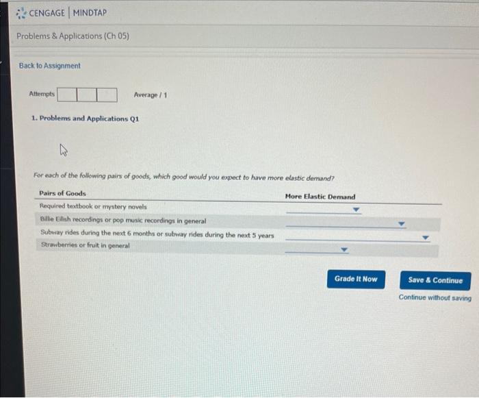 Solved 1. Problems and Applications Q1 For each of the | Chegg.com