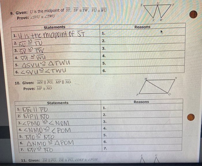 Solved Complete the proofs using the most appropriate | Chegg.com