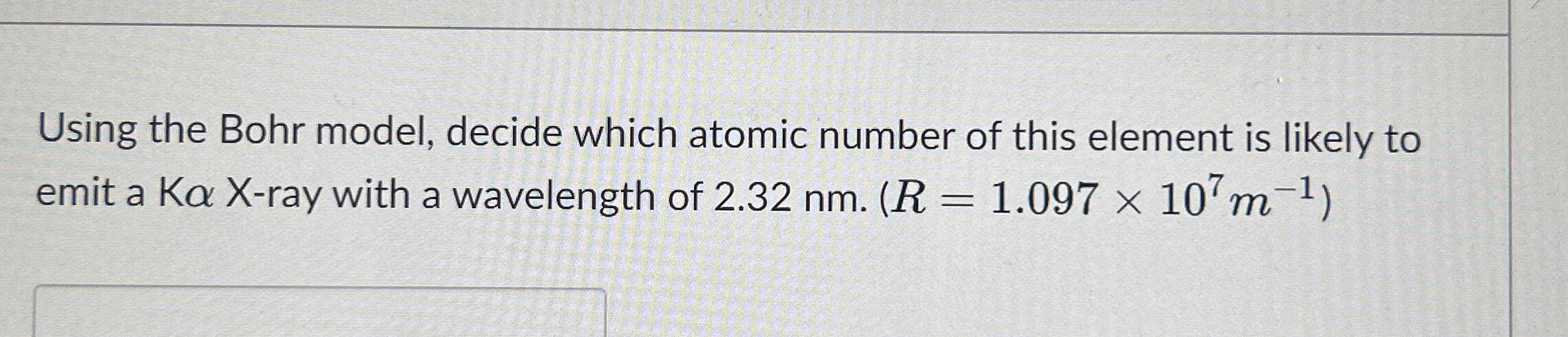 Solved Using the Bohr model, decide which atomic number of | Chegg.com