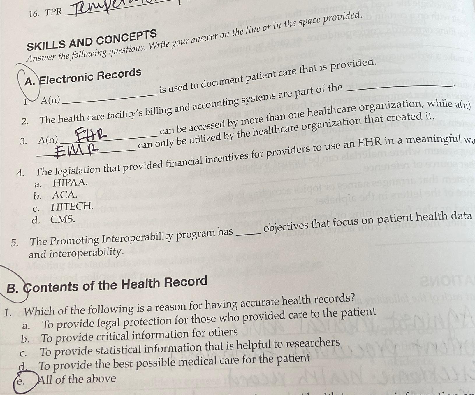 Solved TPR TenferriSKILLS AND CONCEPTSAnswer the following | Chegg.com