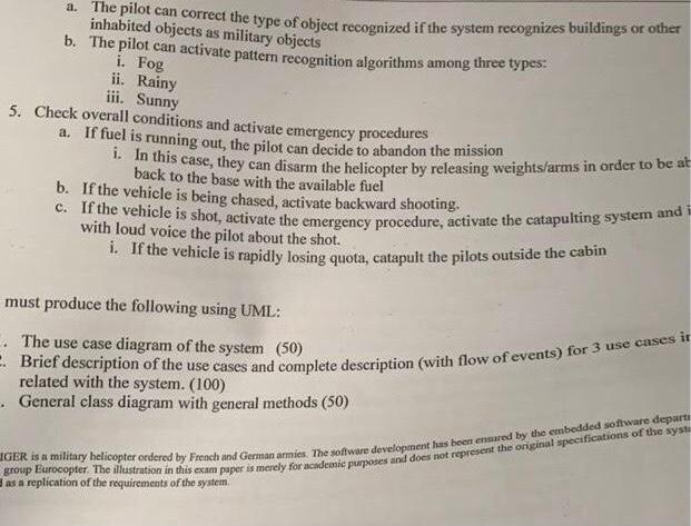 Solved ctions of the vehis to be provided with an advanced | Chegg.com
