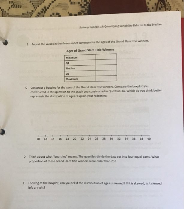 Solved Statway College 1.8: Quantifying Variability Relative | Chegg.com