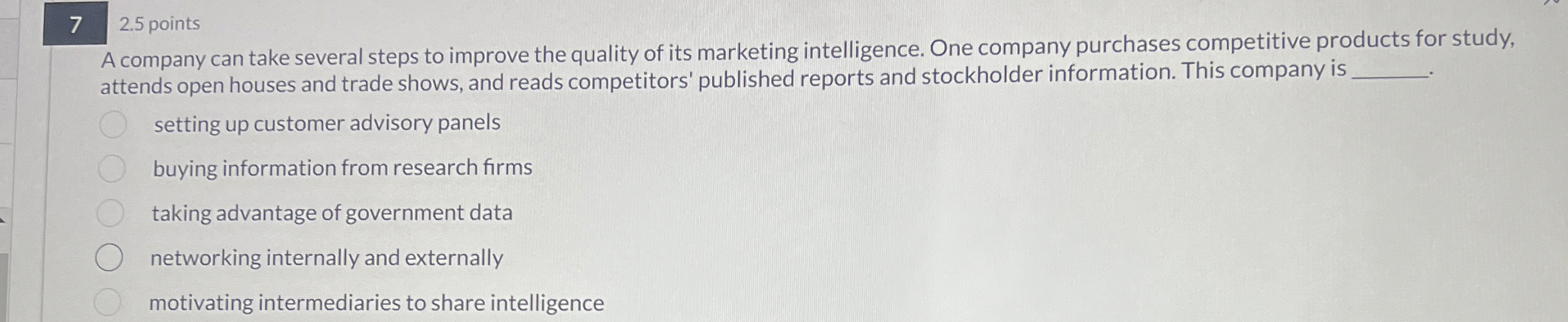 Solved 2.5 ﻿pointsA company can take several steps to | Chegg.com