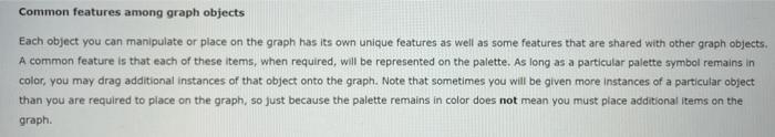 Solved Common features among graph objects Each object you | Chegg.com