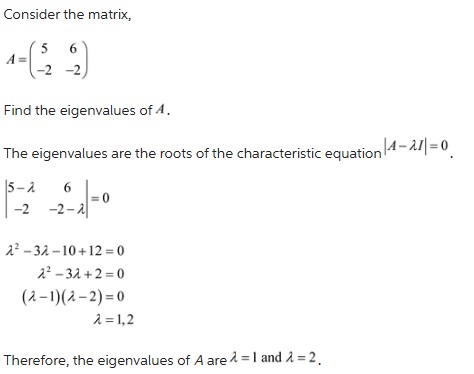 Solved based on eigenvalues on the attached example , ﻿find | Chegg.com