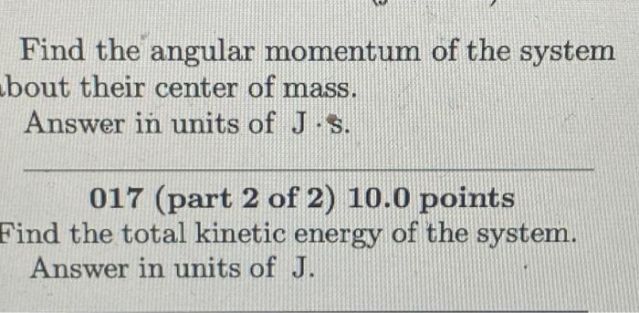 Solved 016 (part 1 of 2 ) 10.0 points Two ice skaters hold | Chegg.com