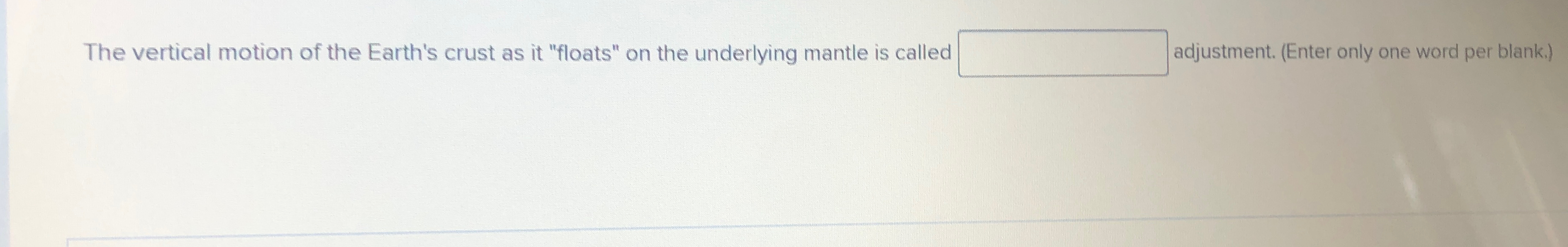 Solved The vertical motion of the Earth's crust as it | Chegg.com