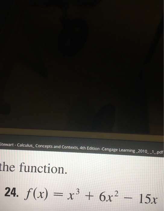 Solved Stewart - Calculus_ Concepts and Contexts, 4th | Chegg.com
