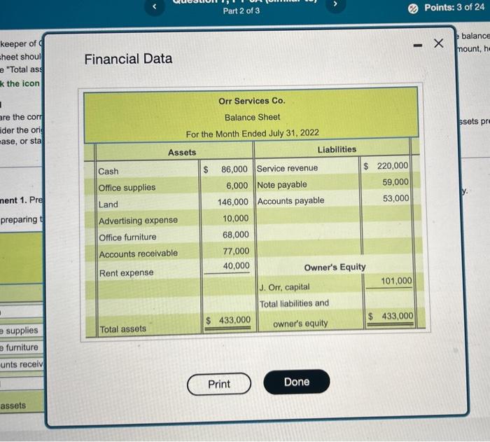 [Solved]: Requirement 1. Prepare the corrected balance shee