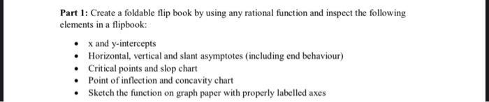 Solved Part 1: Create a foldable flip book by using any | Chegg.com