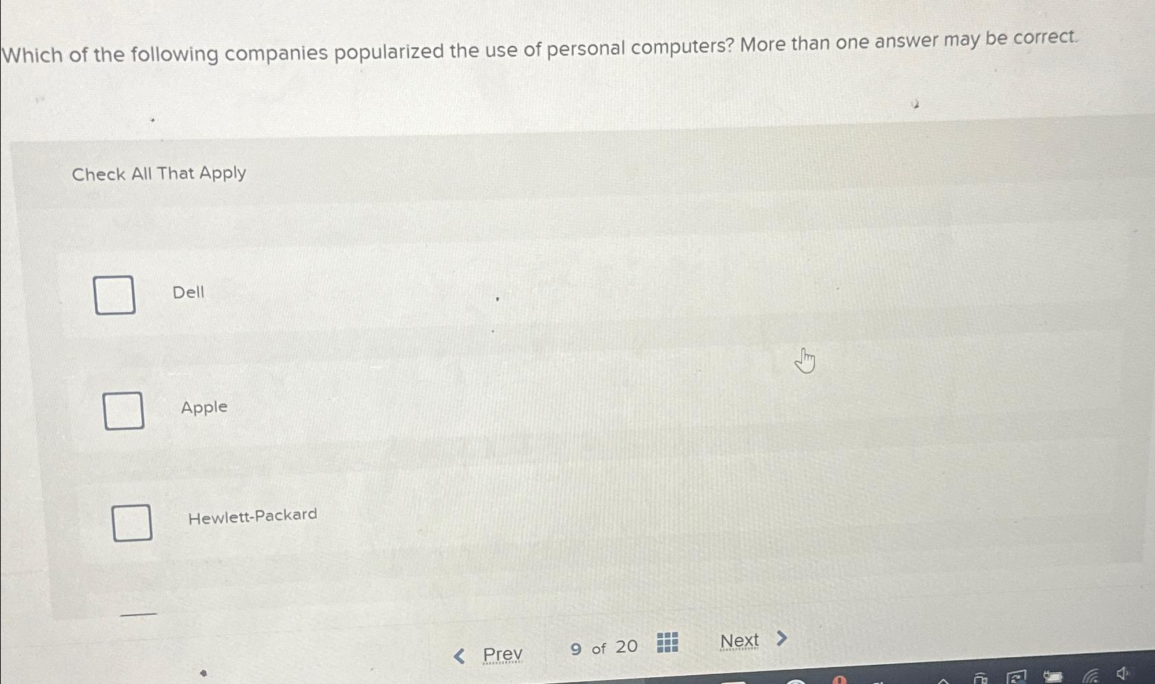 Solved Which of the following companies popularized the use | Chegg.com