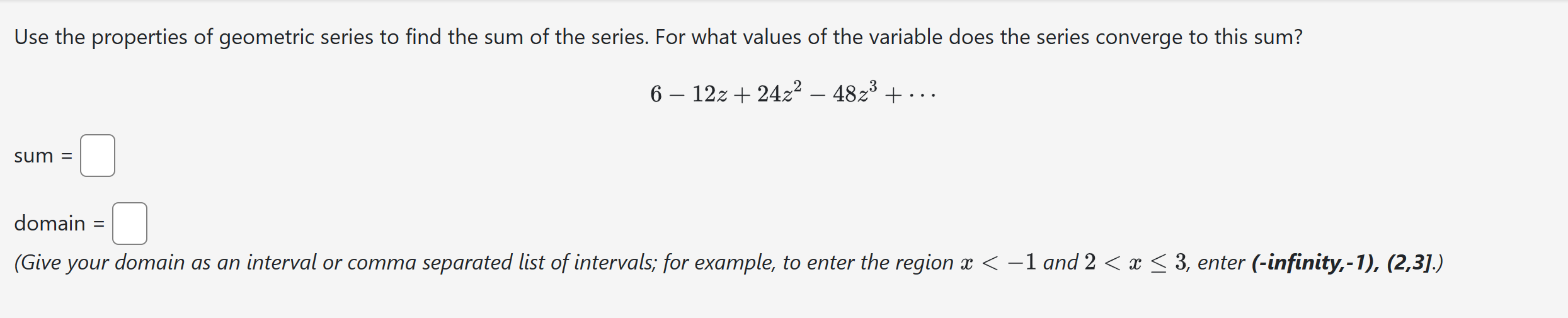 Solved Use the properties of geometric series to find the | Chegg.com