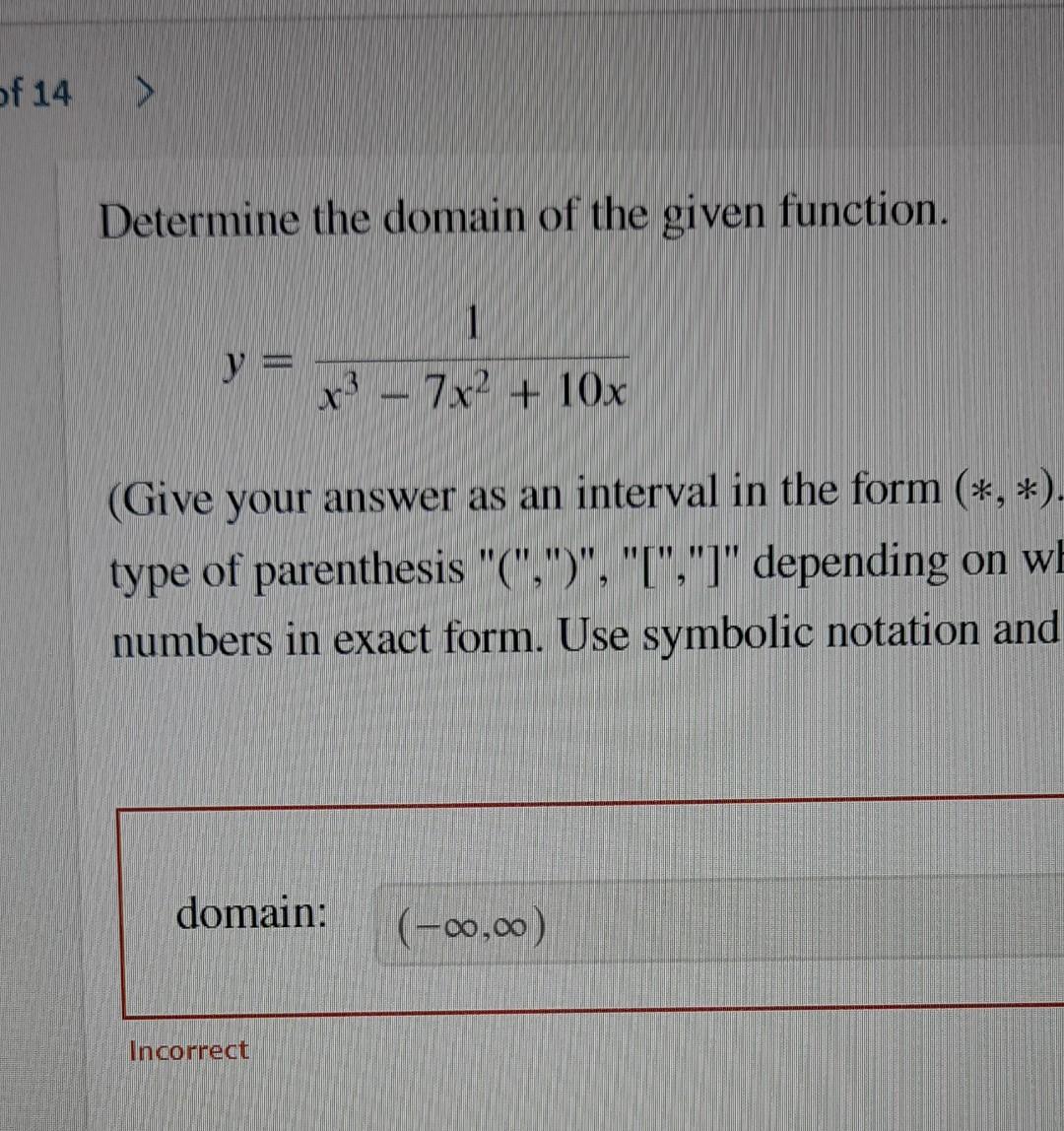 Solved Determine the range of the given function. f(x)=xx+2 | Chegg.com