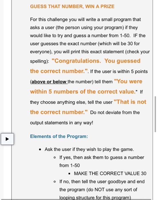 Solved GUESS THAT NUMBER, WIN A PRIZE For this challenge you | Chegg.com