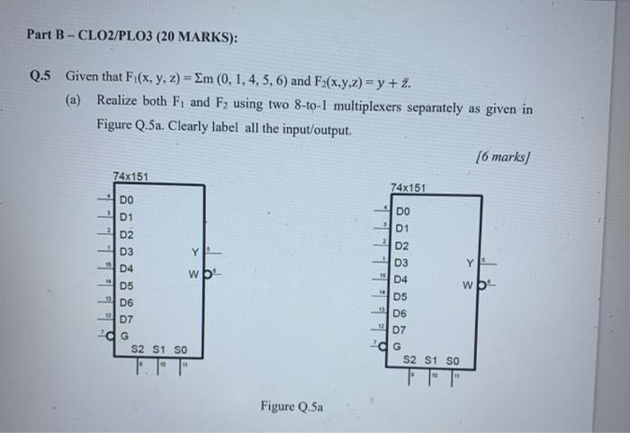 Solved Part B - CLO2/PLO3 (20 MARKS): Q.5 Given that F(x, y, | Chegg.com