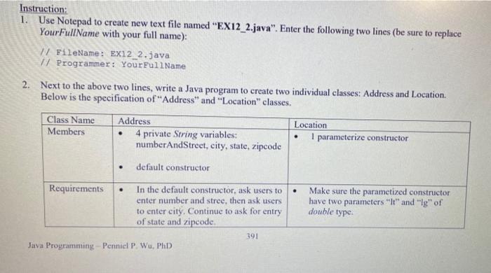 Solved Instruction 1 Use Notepad To Create New Text File Chegg