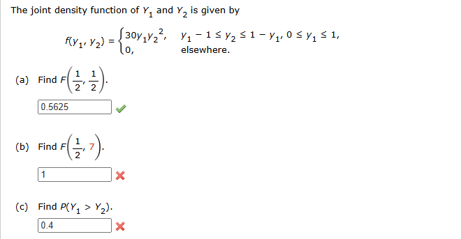 Solved f(y1,y2)={30y1y22,y1-1≤y2≤1-y1,0≤y1≤10, elsewhere (a) | Chegg.com