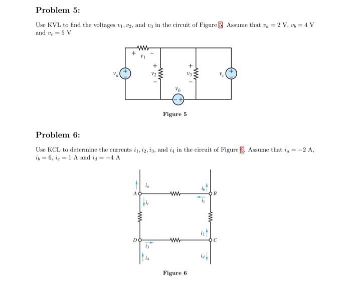 Solved Use KVL to find the voltages v1,v2, and v3 in the | Chegg.com