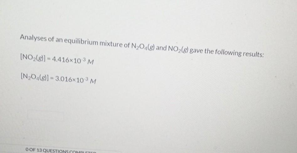 Solved What is the value of the equilibrium constant Kc for | Chegg.com