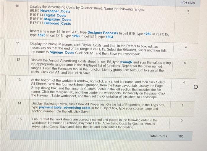 10 9 Create a Data table in the range B: H16 using | Chegg.com
