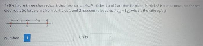 Solved In the figure three charged particles lie on an x | Chegg.com